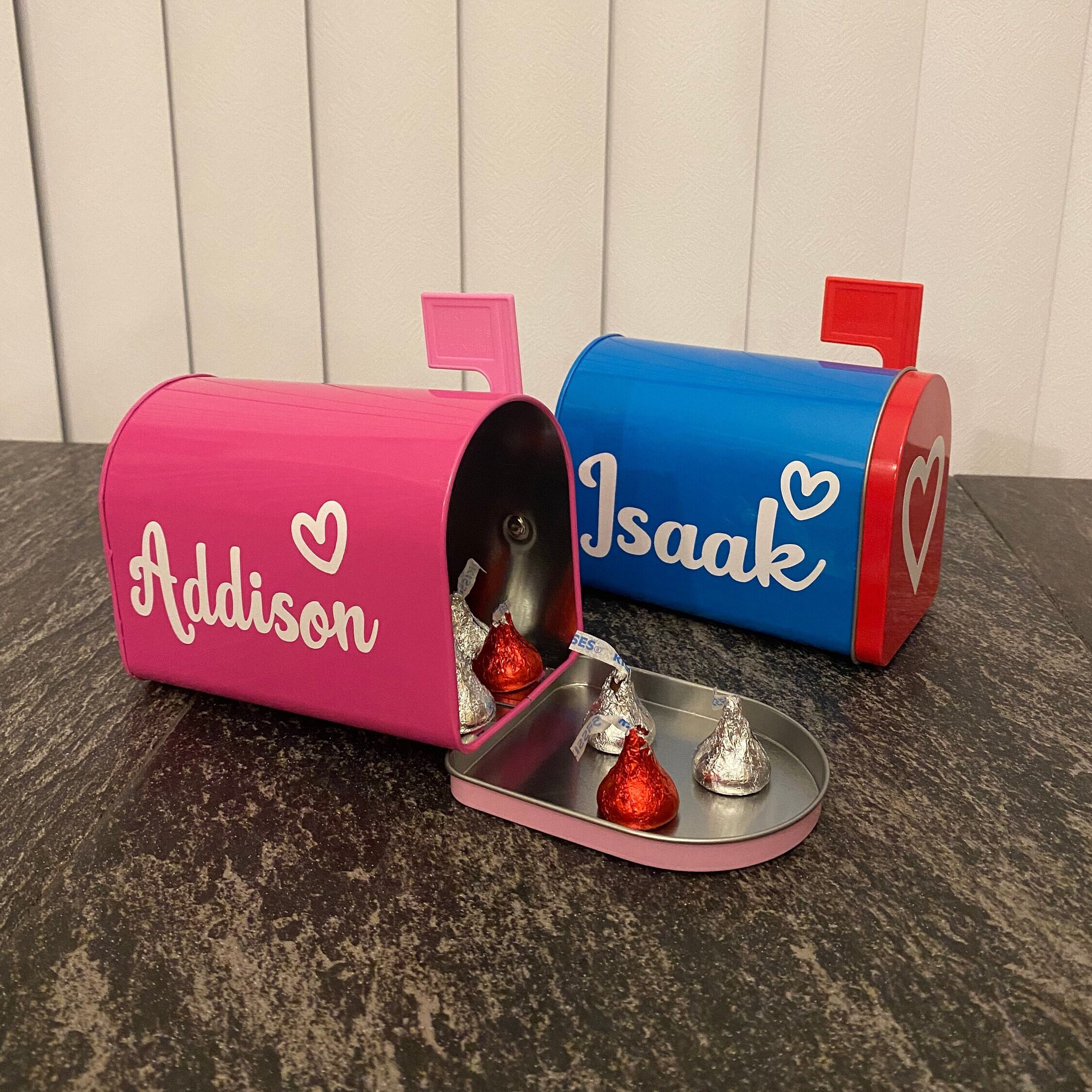 Mini Kid’s Valentine's Day Custom Mailbox, Personalized Kids Mini ...
