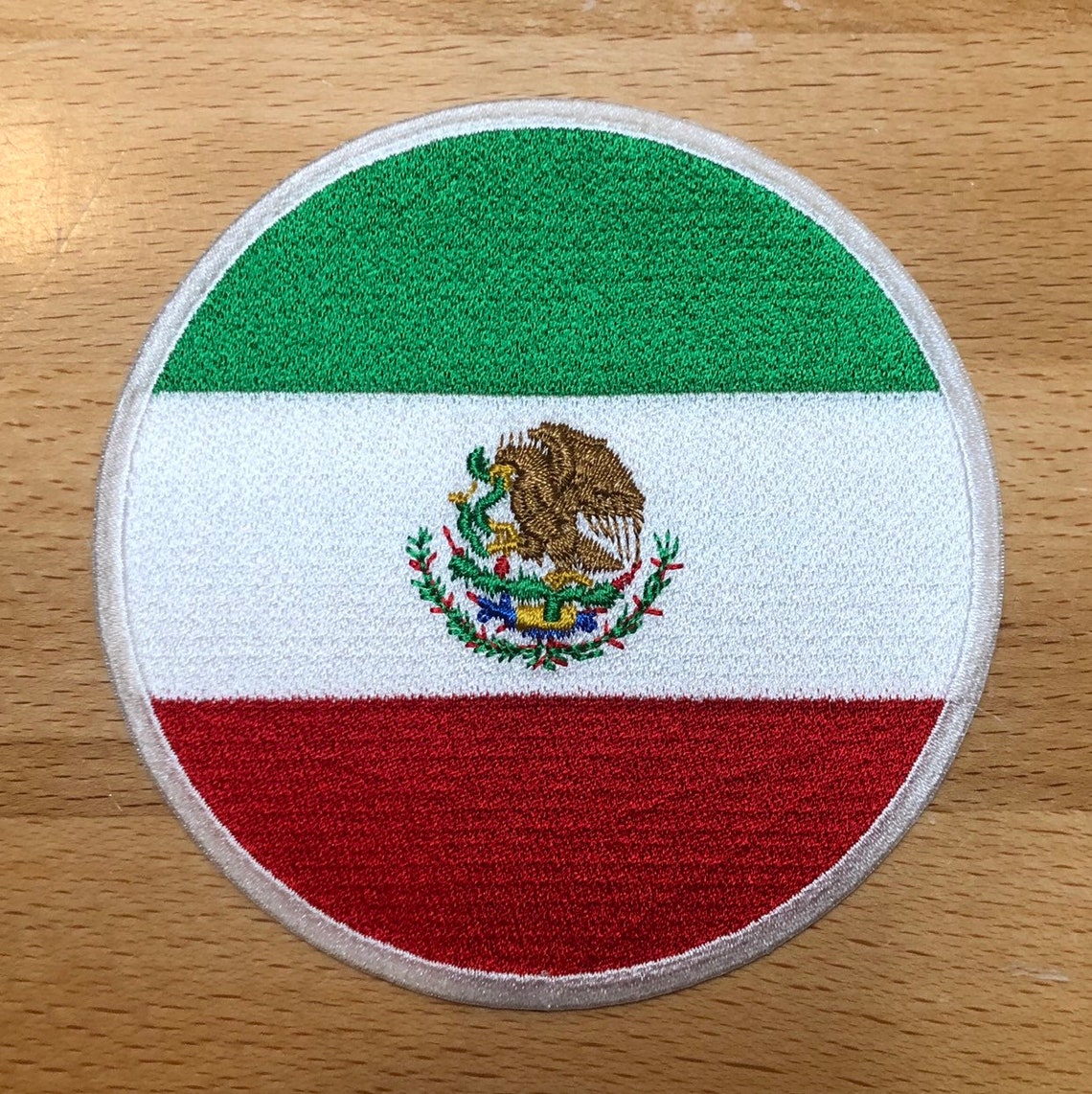 Mexico Flag Iron on Patch - 100% Embroidered - 2 Sizes - Etsy