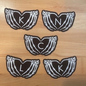 Skeleton Heart Hands Patch - 2 Sizes - Etsy