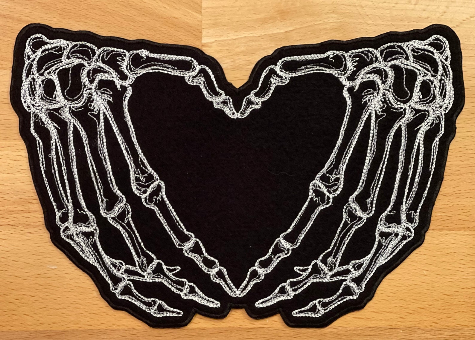 Skeleton Heart Hands Patch - 2 Sizes - Etsy