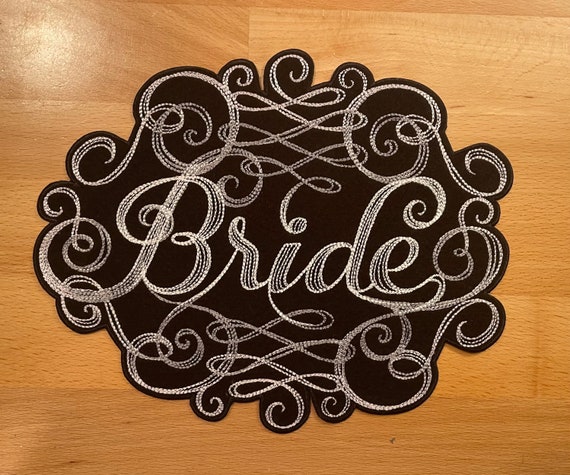 Bride & Groom Embroidered Wedding Patches - Etsy