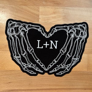 Skeleton Heart Hands Patch - 2 Sizes - Etsy