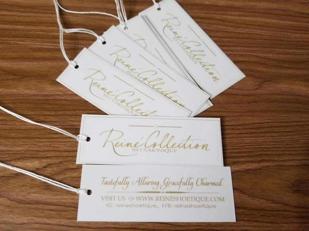 50pcs Garment Hang tags 1x2 Brand labels Custom | Etsy