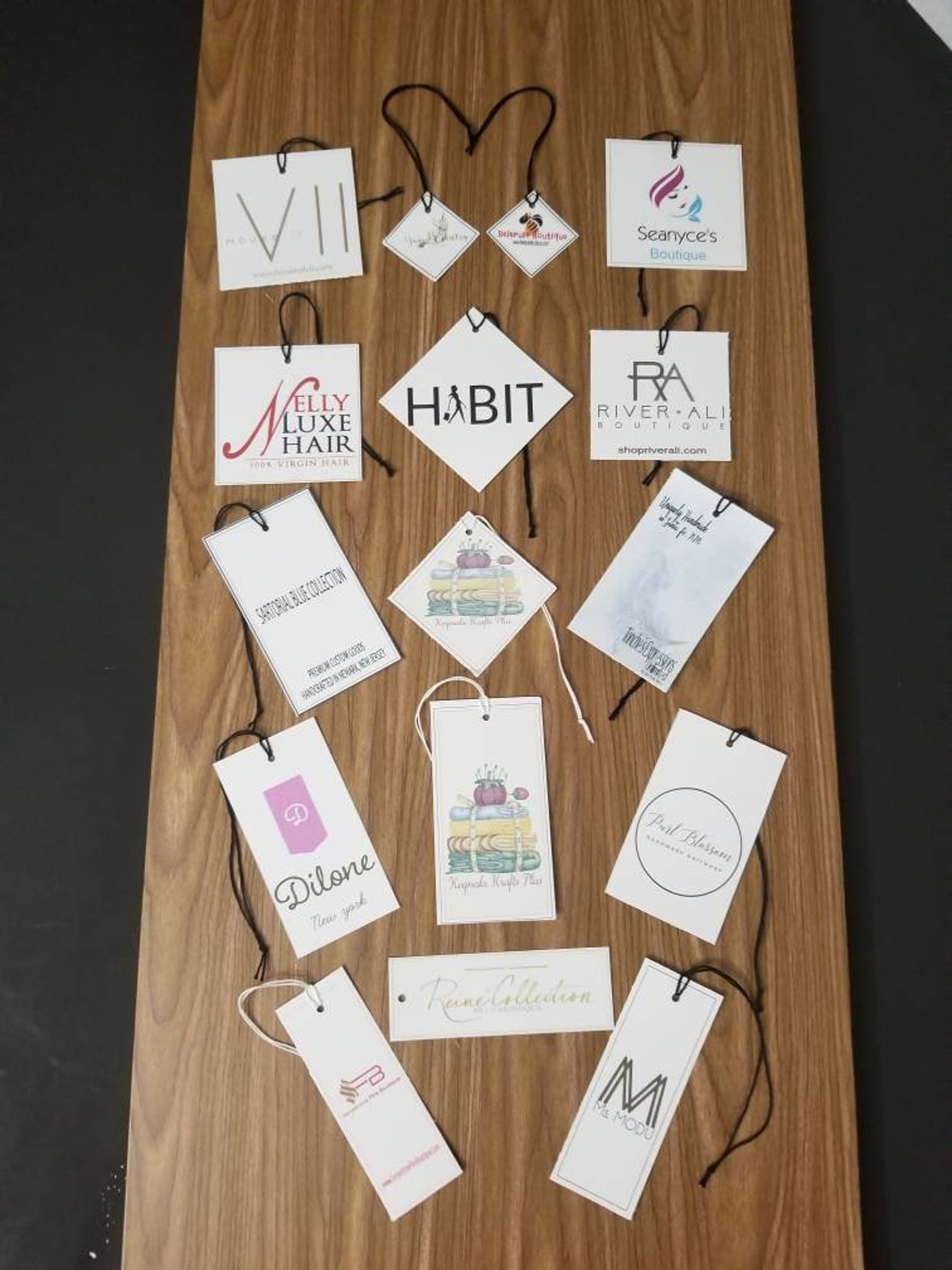 50pcs Garment Hang Tags 1x2 Brand Labels Custom - Etsy