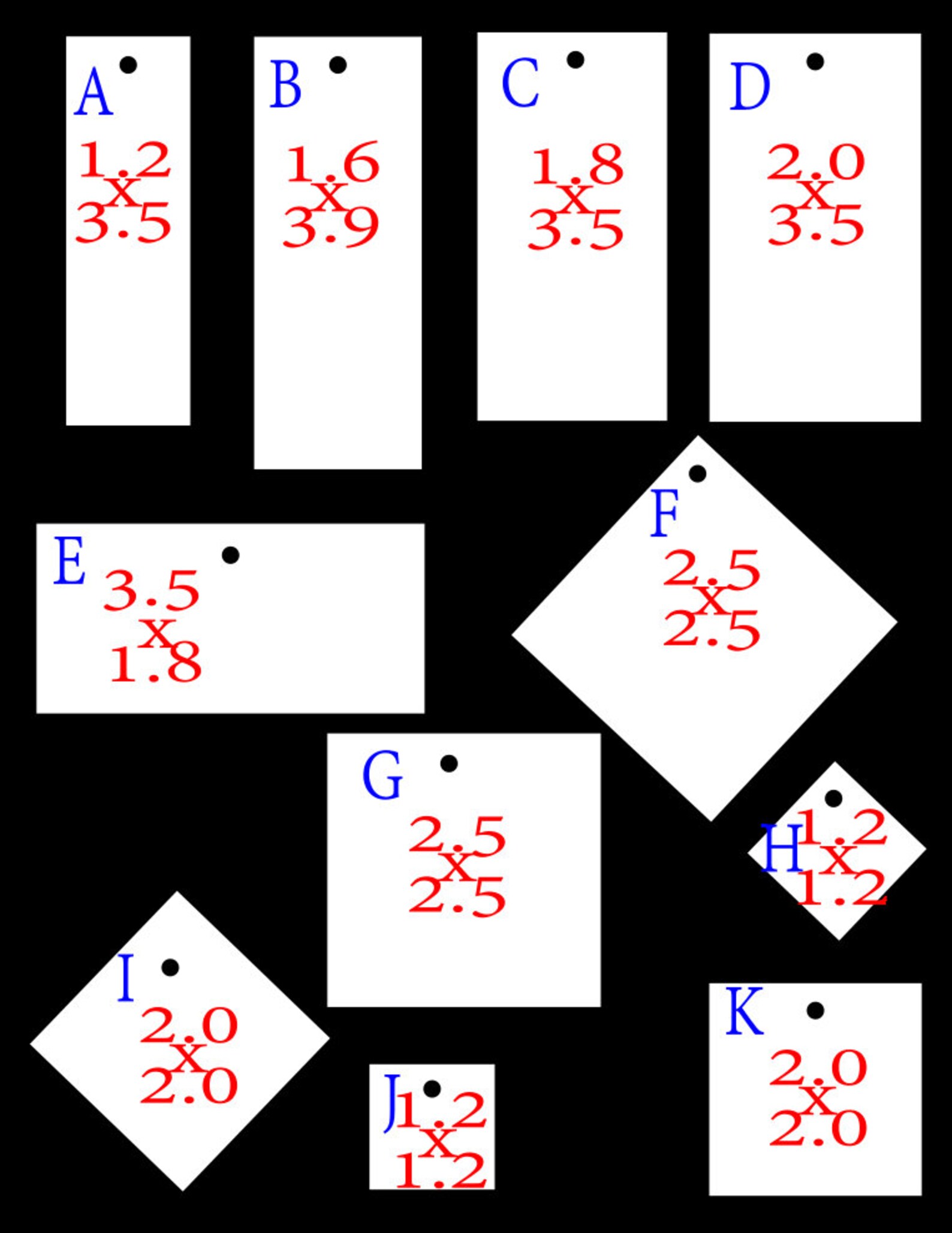 500pcs Garment Hang Tags 1.5x4 Brand Labels Custom | Etsy