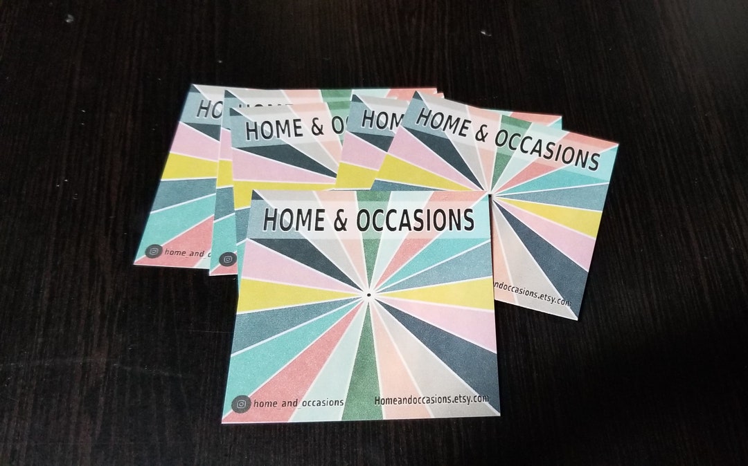 Custom Printed Accessory Cards Display Card 2.75 Pin - Etsy
