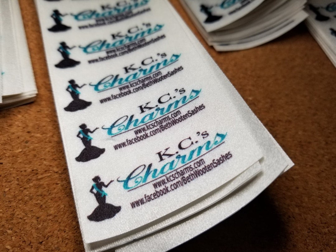 Iron on Labels, BULK 1000pc Order, Custom Printed Tags, Ready to Use ...