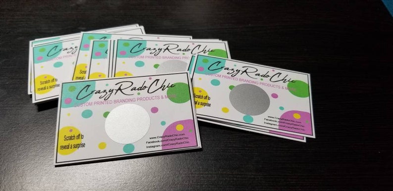 Scratch off Cards Surprise Scratch Off Scratch and Win | Etsy