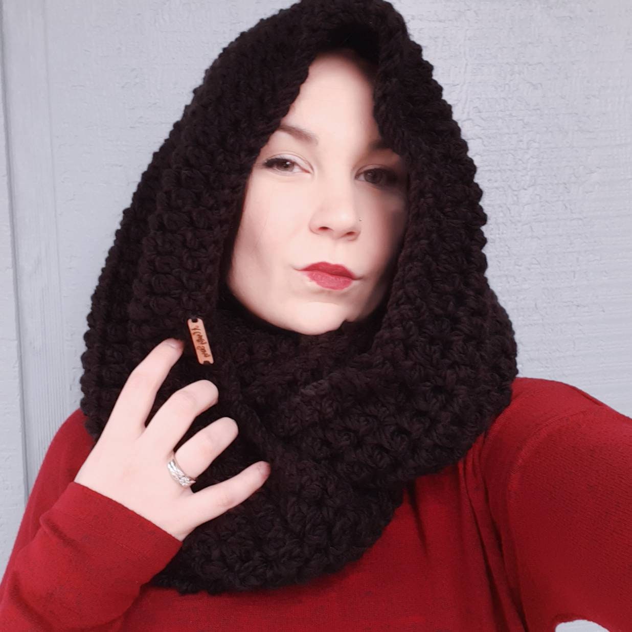 Wednesday Snood Wednesday Addams Netflix Infinity Scarf - Etsy