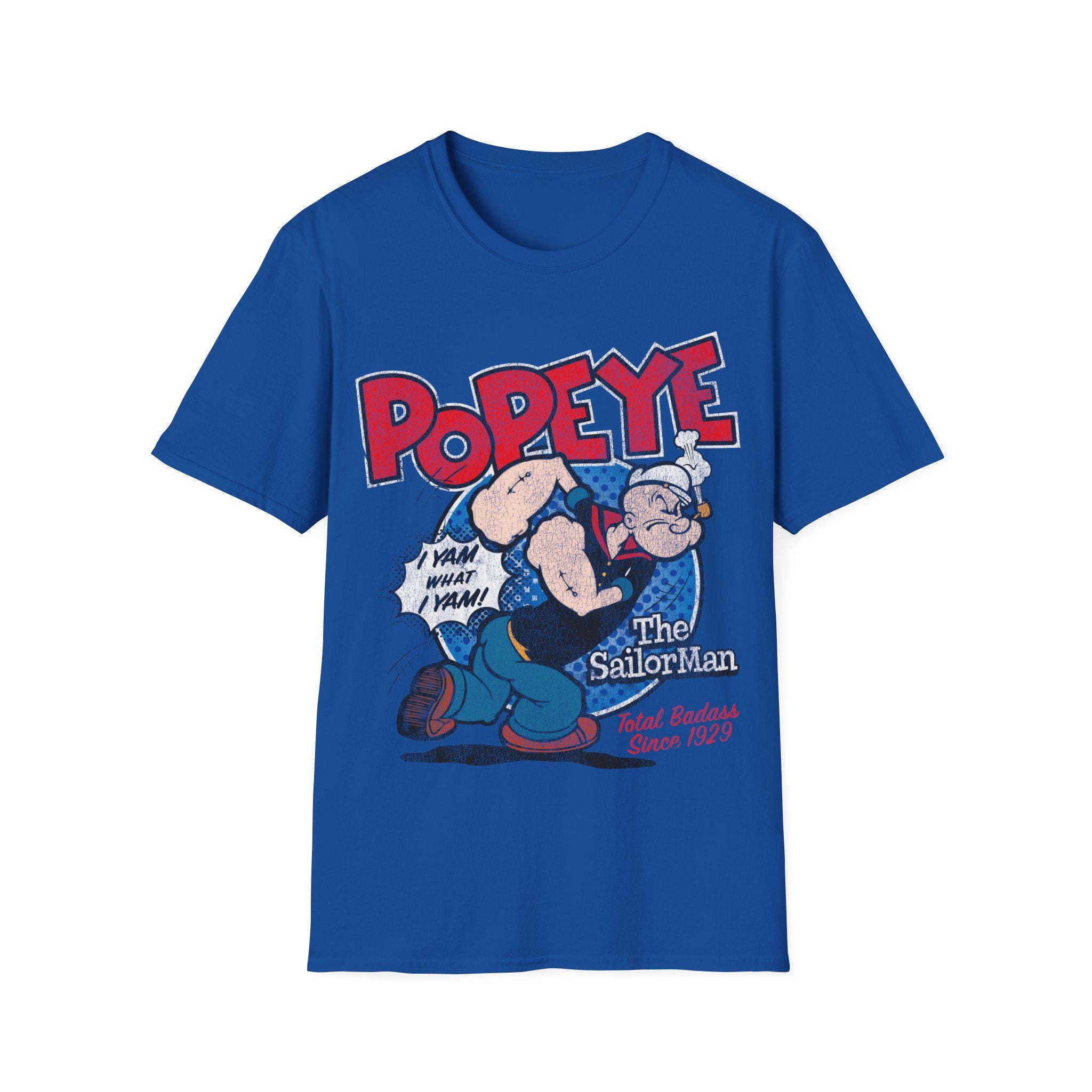 Popeye the Sailor Man Worn Out Look Softstyle T-shirt - Etsy Canada