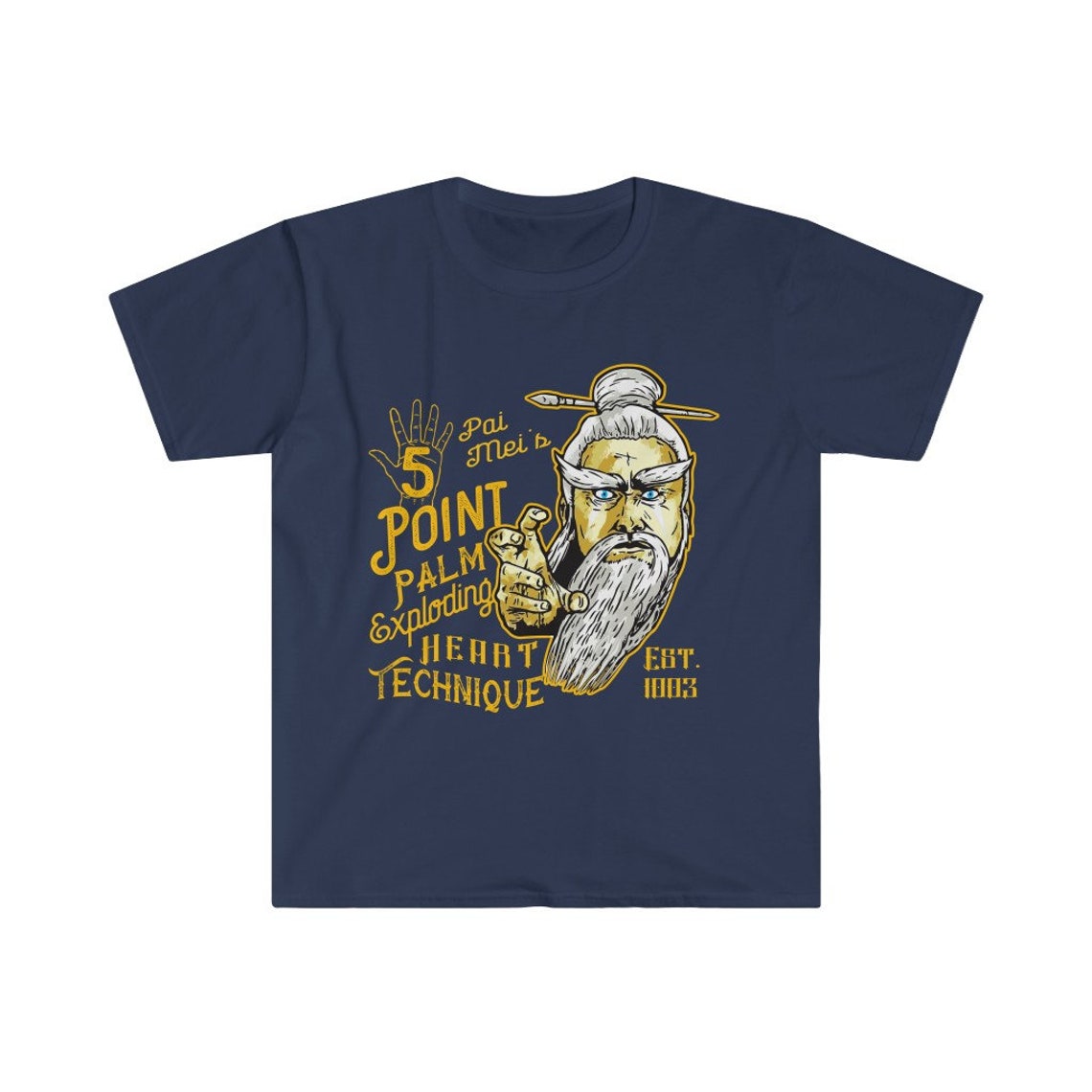 Pai Mei 5 Point Palm Exploding Heart Technique T-shirt - Etsy