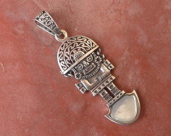 Healing God Tumi Pendant With Mexican Abalone - Etsy