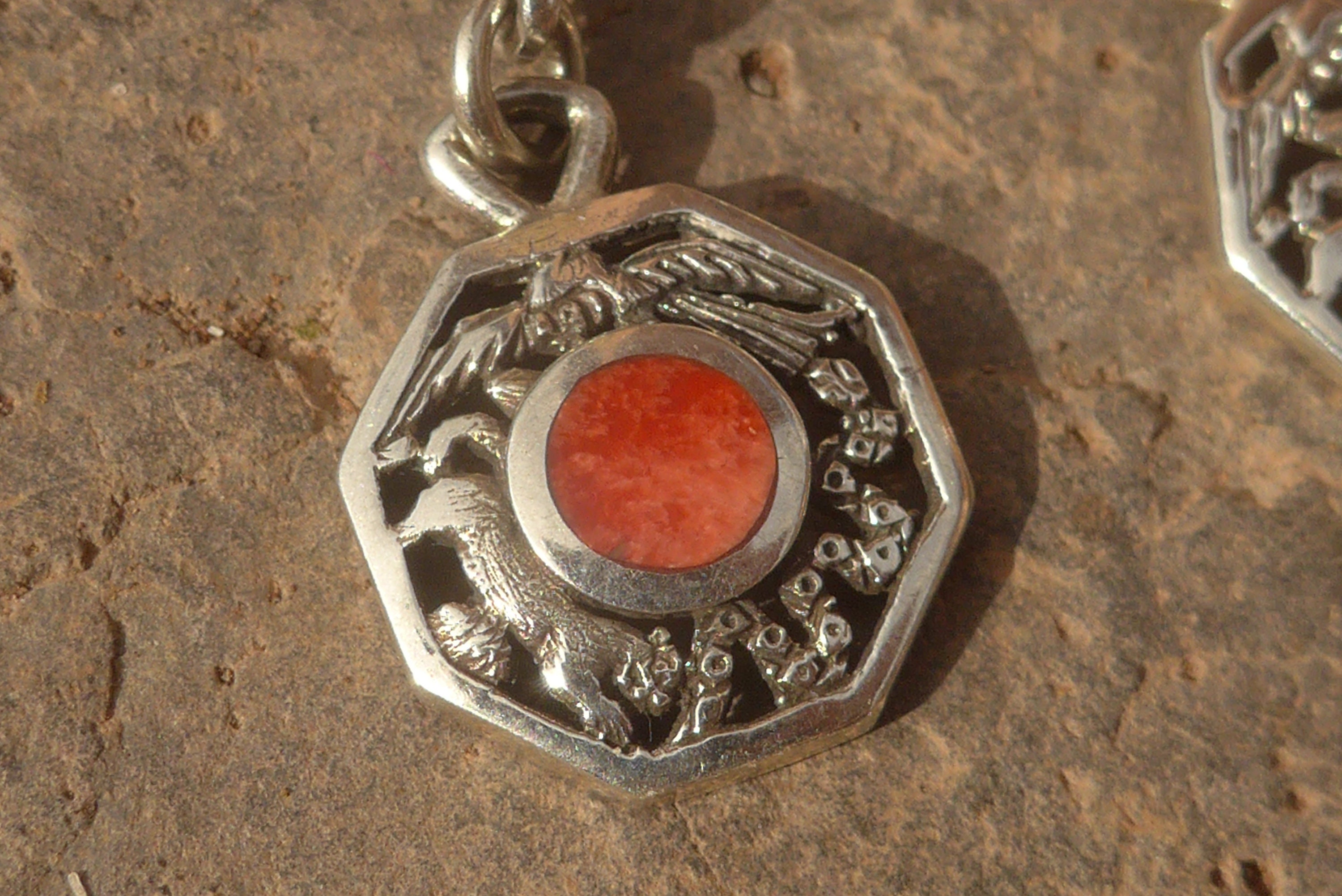 Silver Earrings with Inka Trilogy of Condor Puma Serpent | Etsy