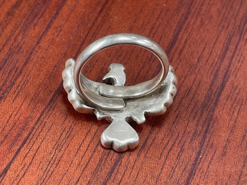 Adjustable Silver Condor Ring - Etsy