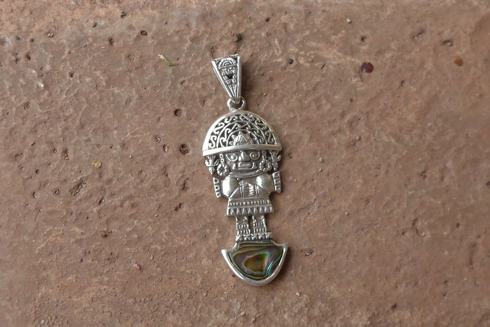 Healing God Tumi Pendant With Mexican Abalone - Etsy
