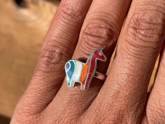 Adjustable Silver Llama Ring - Etsy