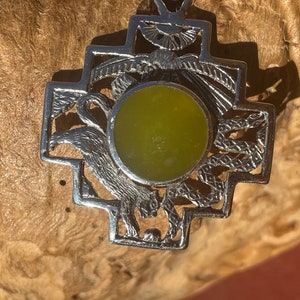 Silver Chakana Pendant With Inka Trilogy ( Condor, Puma, Snake ) With ...