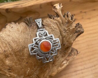 Silver Chakana Pendant With Inka Trilogy Condor Puma Snake | Etsy