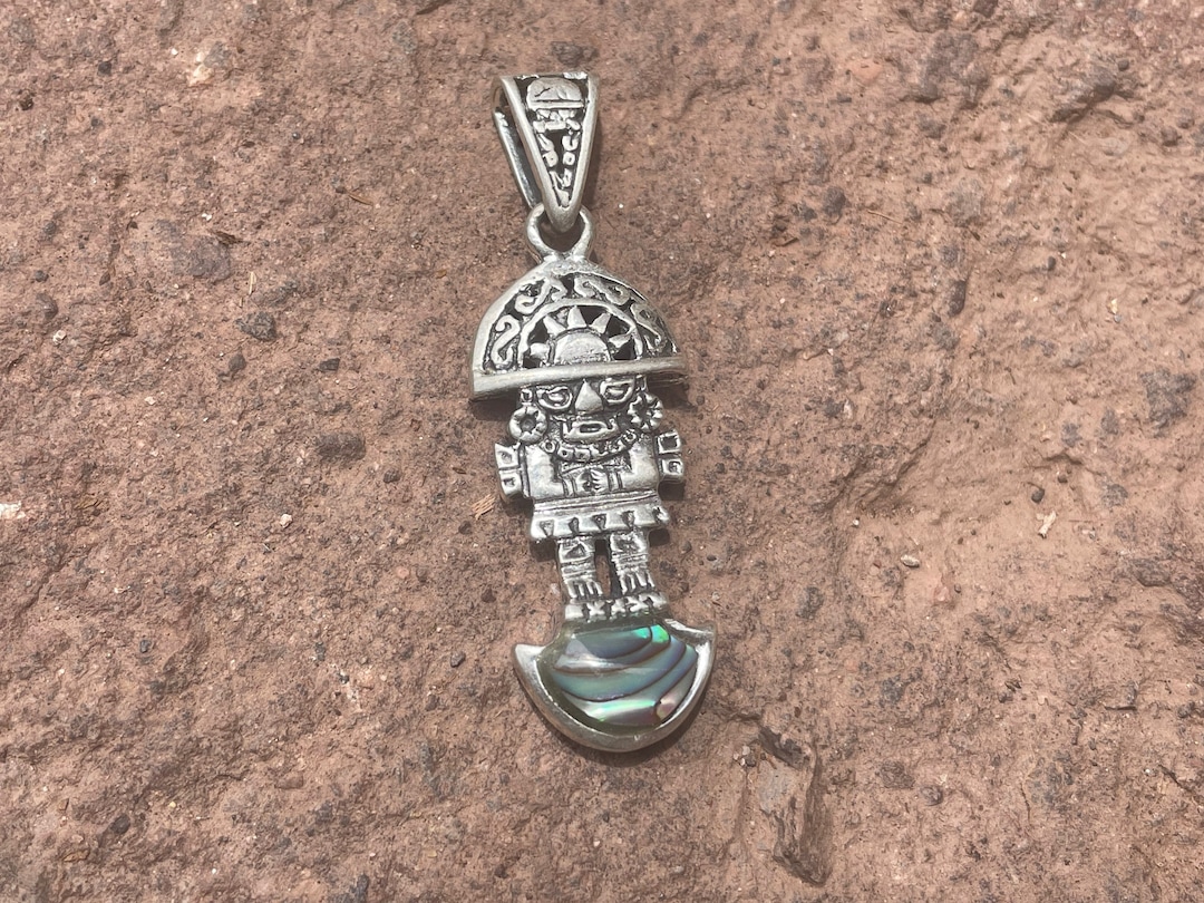 Reversible Healing God Tumi Pendant With Abalone Knife - Etsy