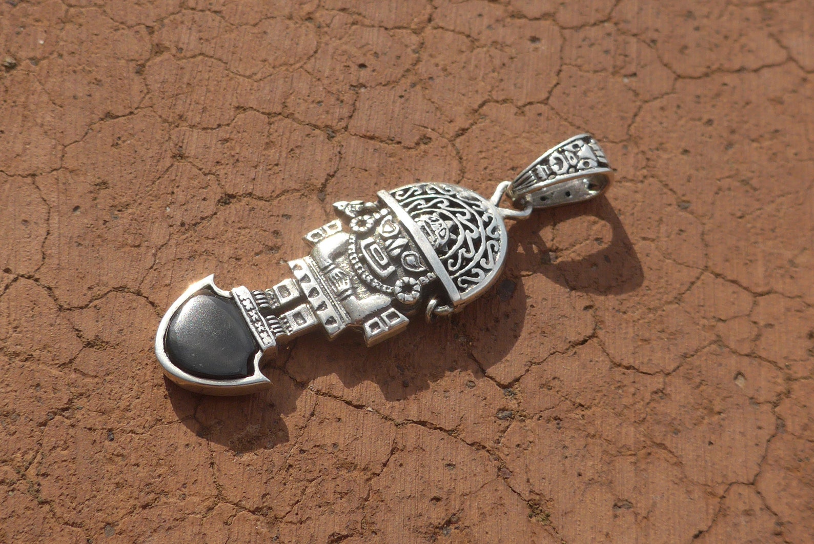 Reversible Healing God Tumi With Onyx Stone - Etsy