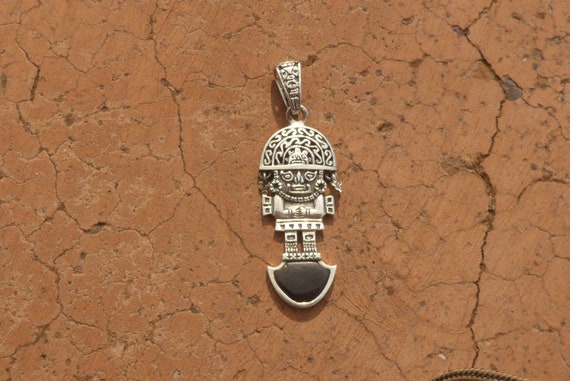 Healing God Tumi Pendant with Onyx Stone | Etsy