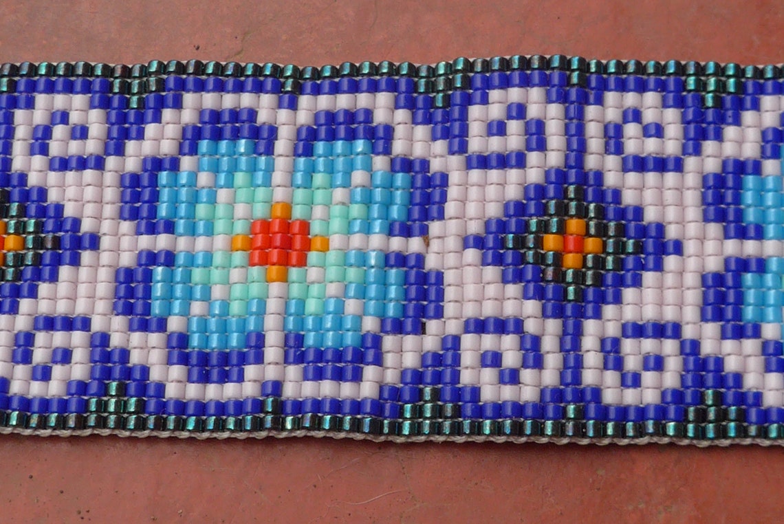 Beaded Peyote Bracelet Unisex - Etsy