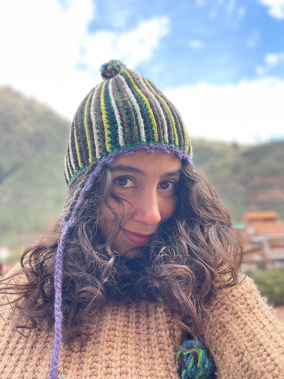 Green Peruvian Beanie - Etsy