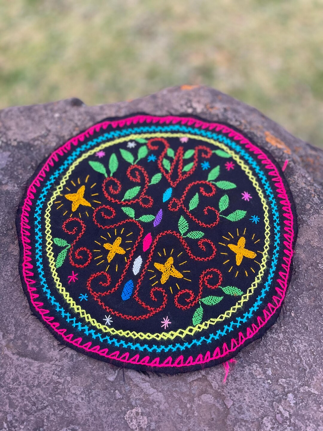 Noya Rao - Shipibo Altar/table Cloth, Embroidery. - Etsy