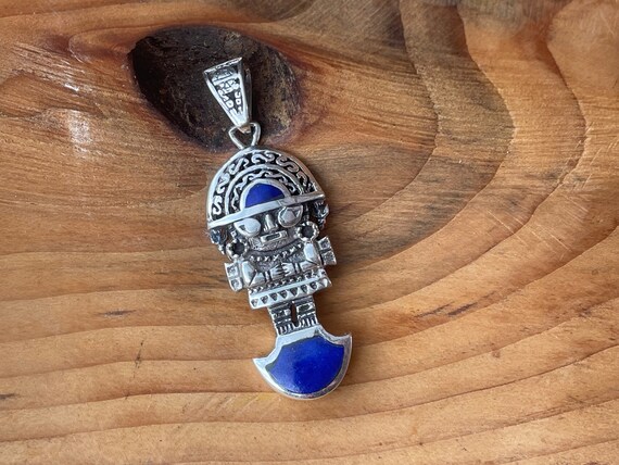 Reversible Healing God Tumi With Lapiz Lazuli Stone - Etsy