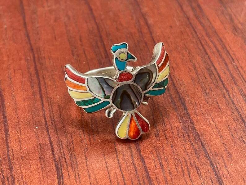 Adjustable Silver Condor Ring - Etsy