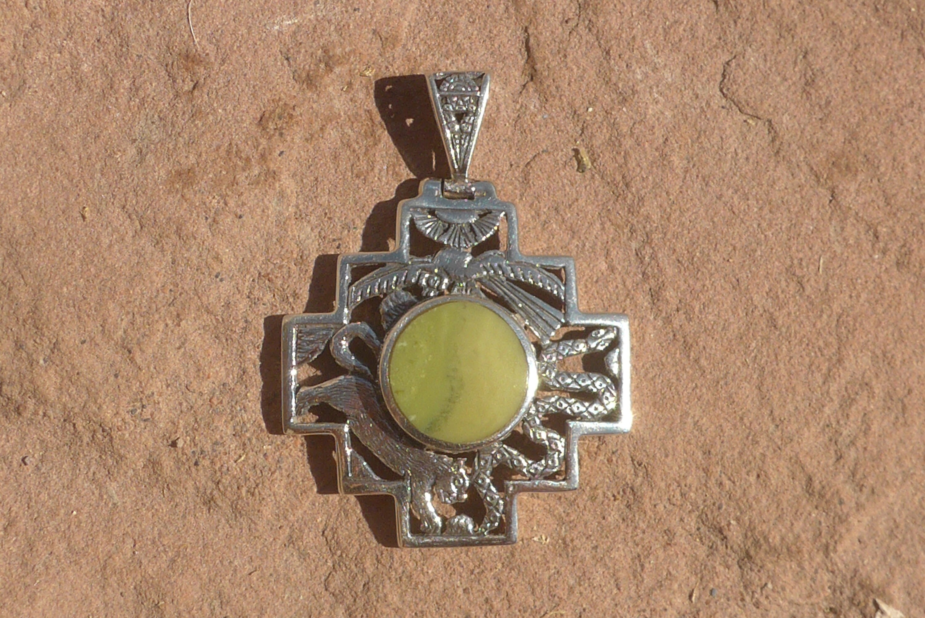 Silver Chakana Pendant With Inka Trilogy Condor Puma Snake | Etsy