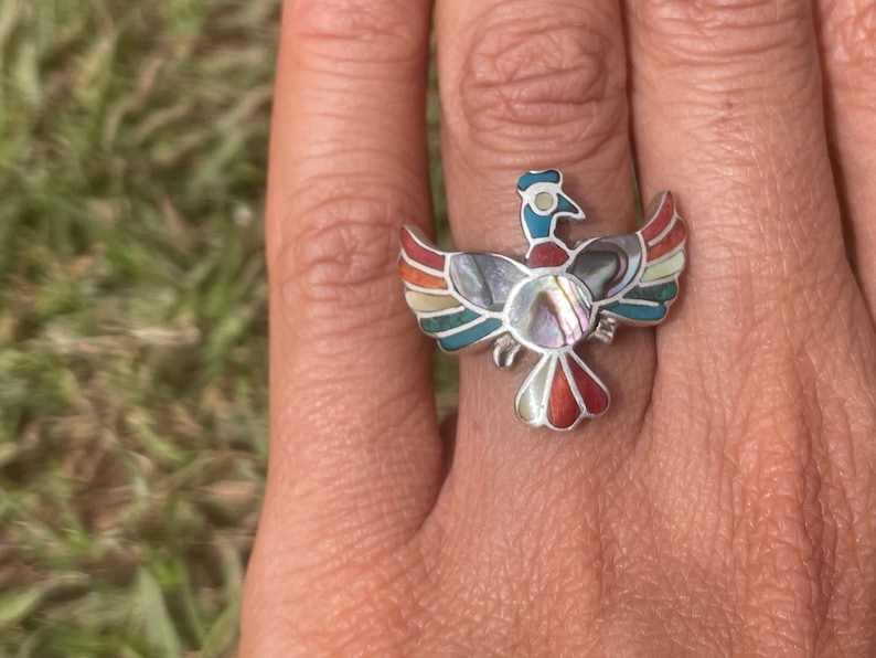 Adjustable Silver Condor Ring - Etsy