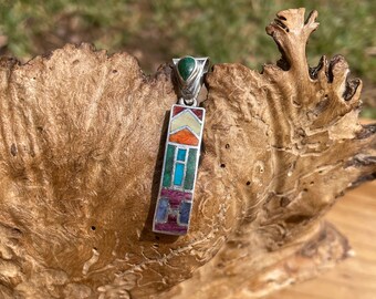Inka Calendar Colorful Pendant - Etsy