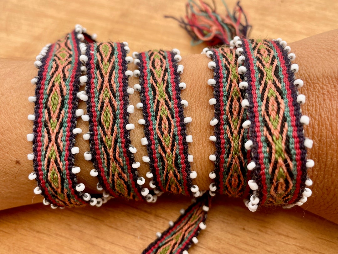 Andean Wool Waist Wrap Head Wrap Bracelet.. - Etsy