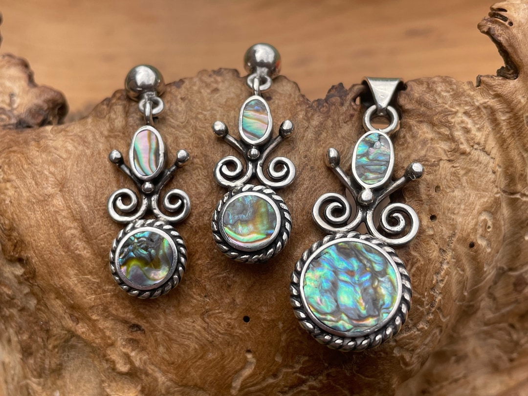 Abalone Jewelry Set - Etsy