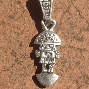 Reversible Healing God Tumi Pendant With Chrysocolla Peruvian Turquoise ...