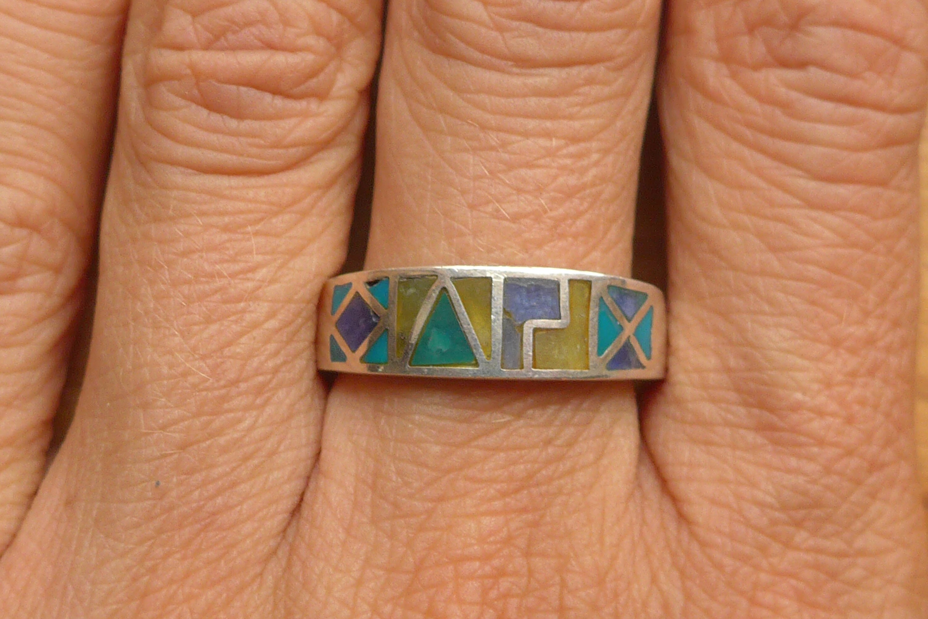 Size US 9.5 Inka Symbols Ring 950 silver | Etsy