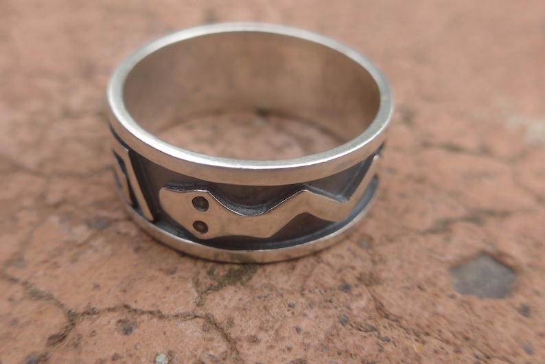 Silver Condor, Puma, Serpent - Inka Trilogy Ring - Etsy