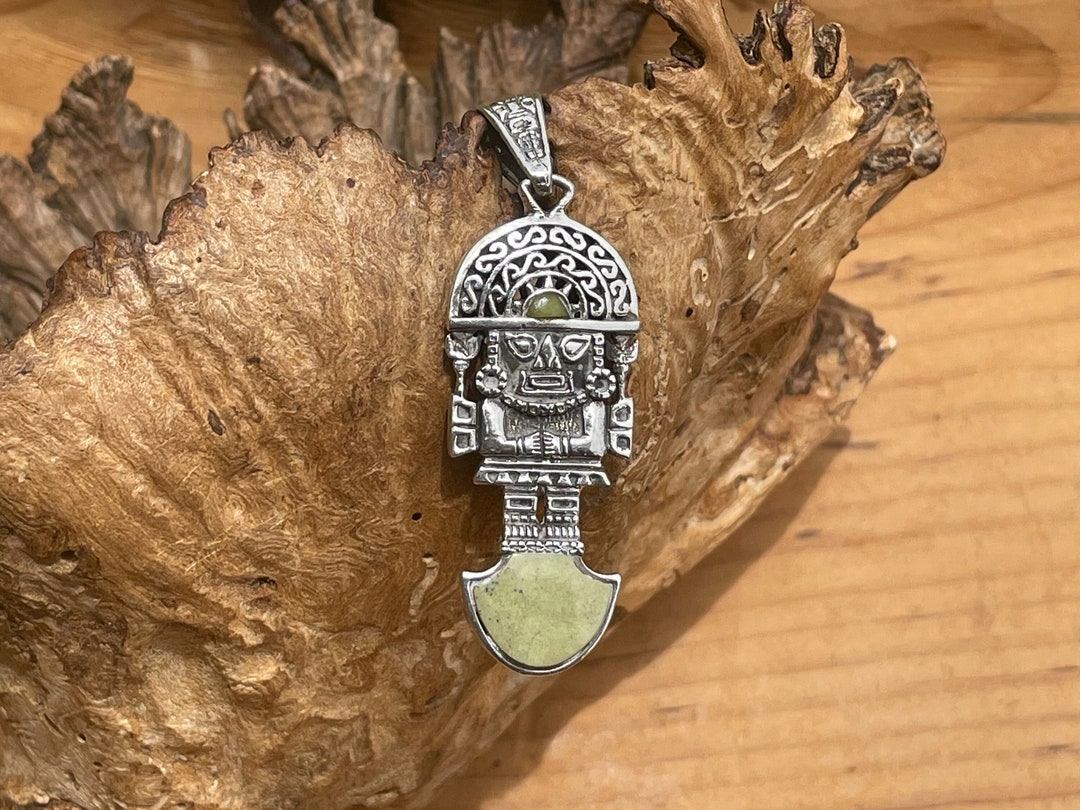 Reversible Healing God Tumi With Serpentine Machu Picchu Stone and ...