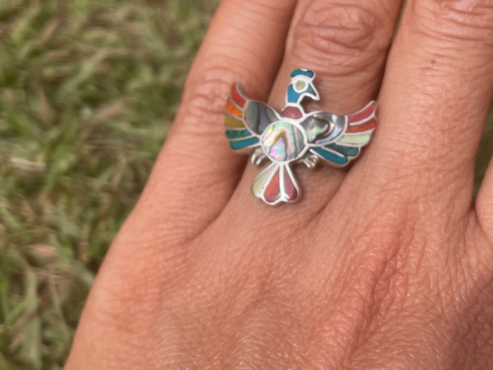 Adjustable Silver Condor Ring - Etsy