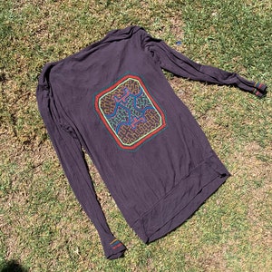 Shipibo Embroidery Long Sleeve Shirt for Women - Etsy