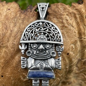 Healing God Tumi Pendant With Lapis Lazuli Stone - Etsy