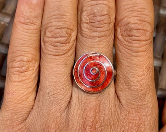 Adjustable Silver Inca Symbols With Spiral Pachamama Ring - Etsy