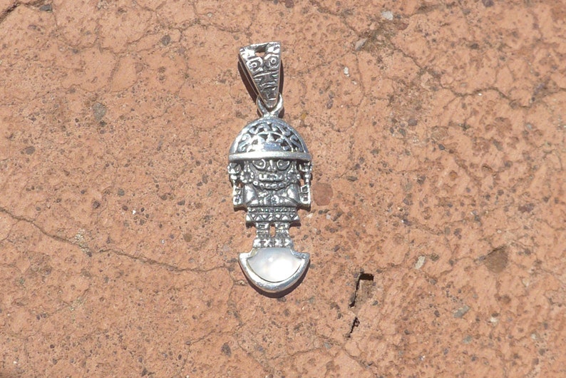 Healing God Tumi Pendant With Mother of Pearl - Etsy
