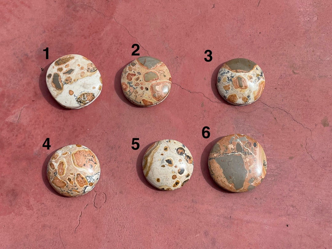 Leopardite Stone for Making Jewelry, Well Polished on All Sides - Etsy