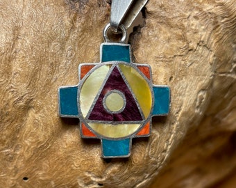 Silver Chakana Pendant With Inka Trilogy Condor Puma Snake | Etsy