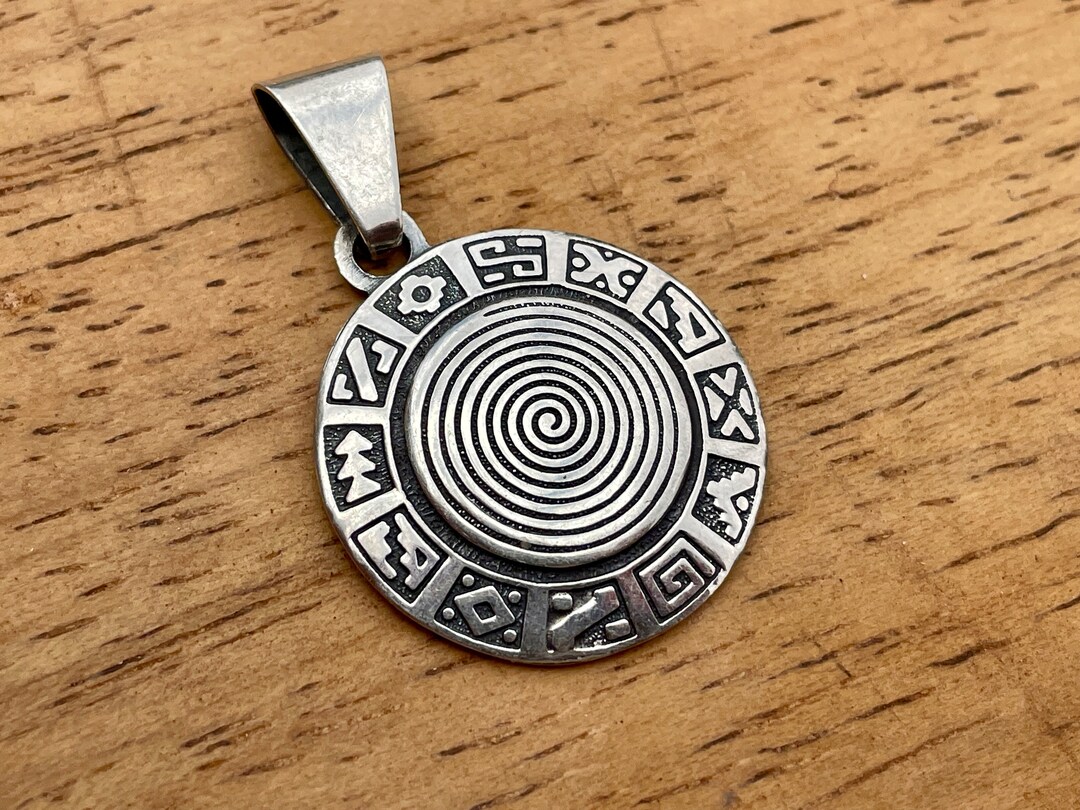 Inka Symbols Silver Pendant - Etsy