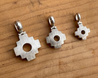 Chakana Peruvian Inca Cross Pendant Silver Necklace From Peru Sacred ...