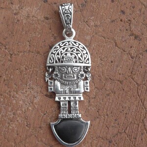 Healing God Tumi Pendant With Onyx Stone - Etsy