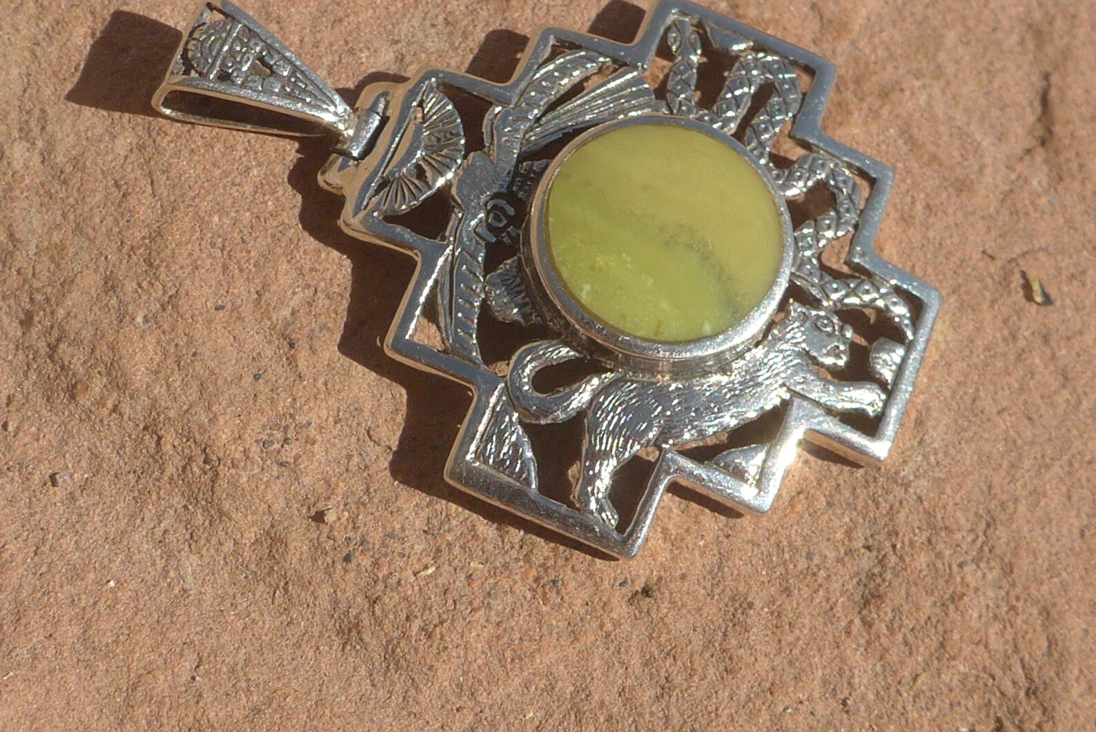 Silver Chakana Pendant With Inka Trilogy Condor Puma Snake | Etsy